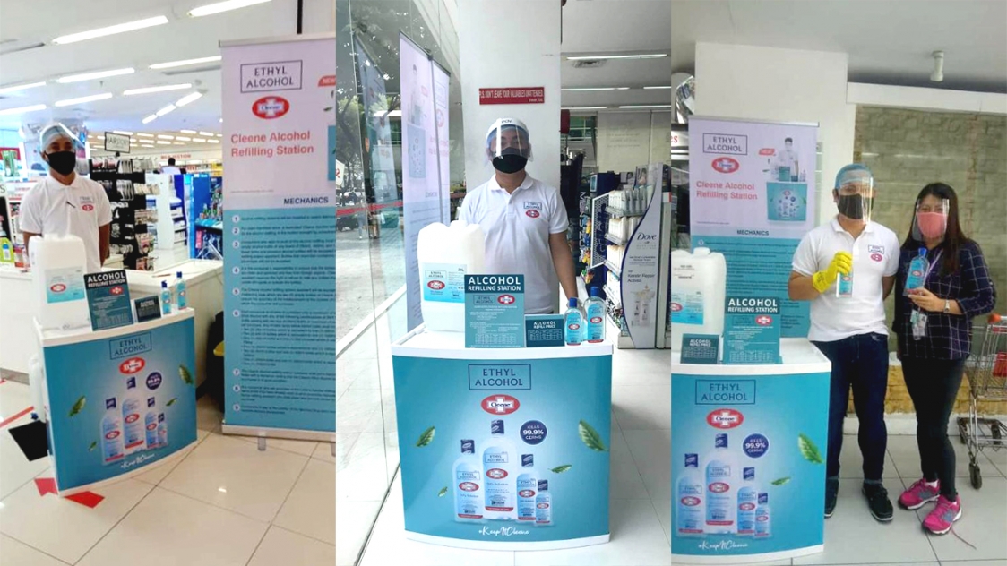 Cleene ethyl alcohol refilling stations make disinfection more ...