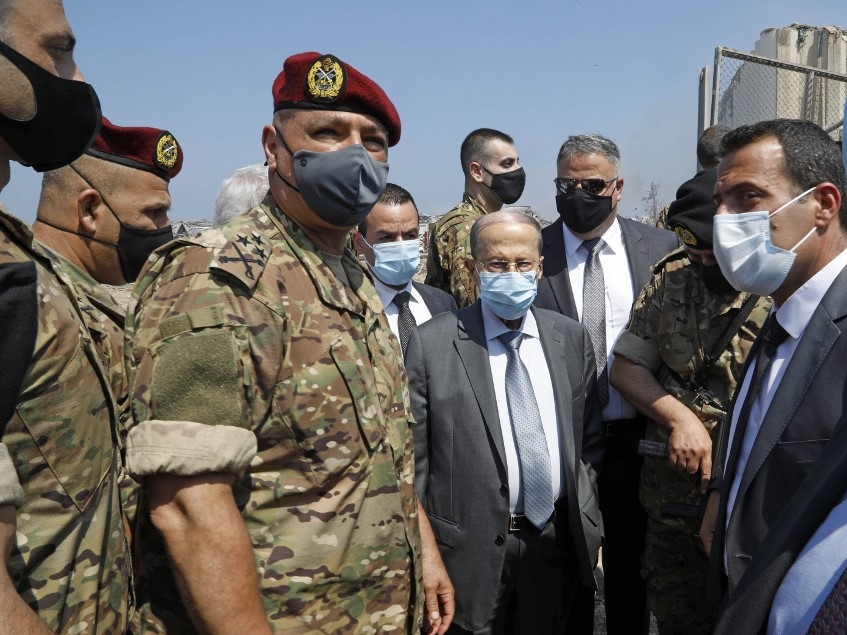 Lebanon president rejects global probe into port blast