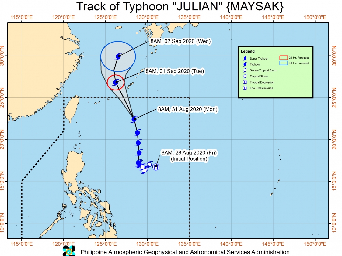 Typhoon Julian speeds up ahead of exit from PAR
