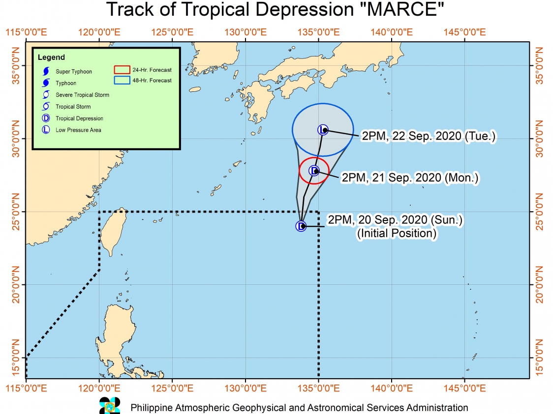 LPA develops into Tropical Depression Marce