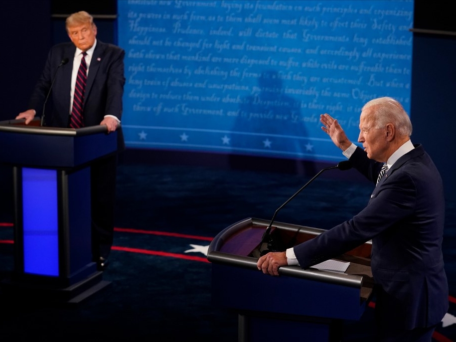 Trump, Biden in competing town halls with president in uphill battle
