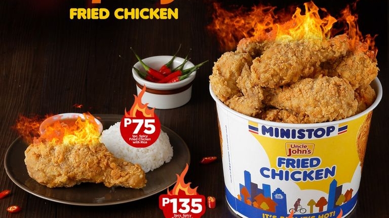 Ministop now offers spicy Uncle John's fried chicken