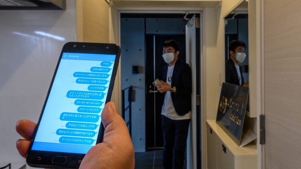Translation tools, air purifiers: face masks go high-tech
