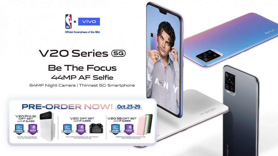Pre-order vivo V20 series and get free earbuds, powerbanks, and more