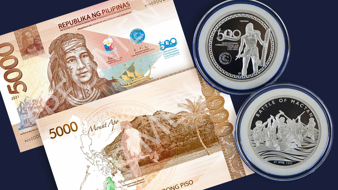 LOOK: The P5,000 commemorative Lapu-Lapu banknote, medal