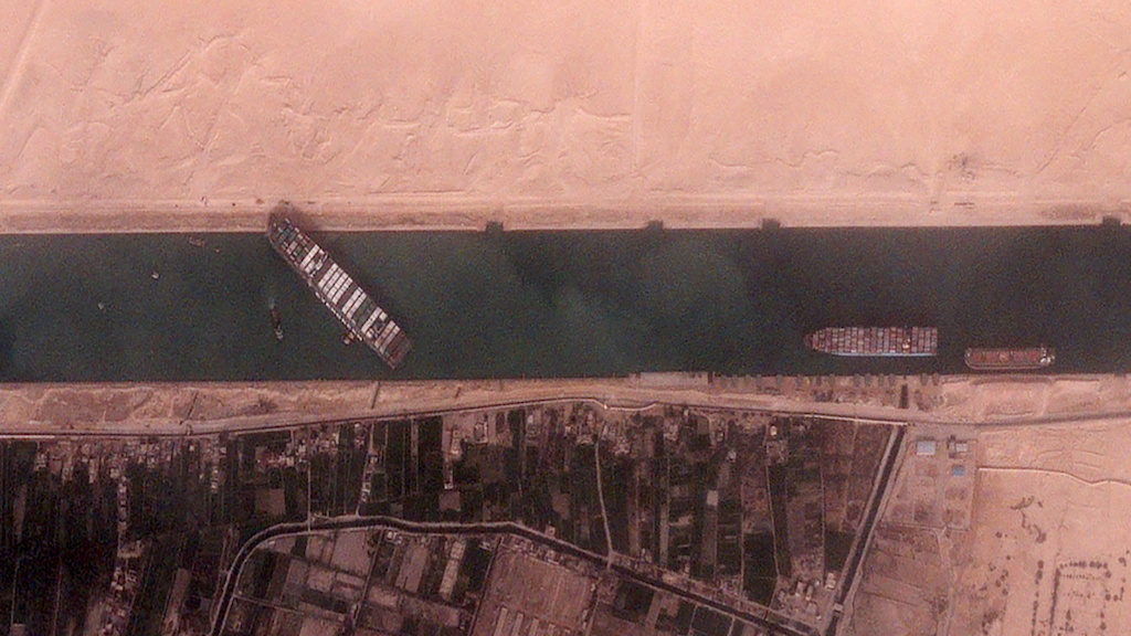EXPLAINER: How a giant container ship is blocking the Suez Canal