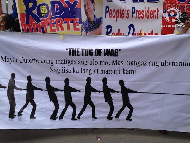 Rodrigo Duterte supporters hoping until the very end