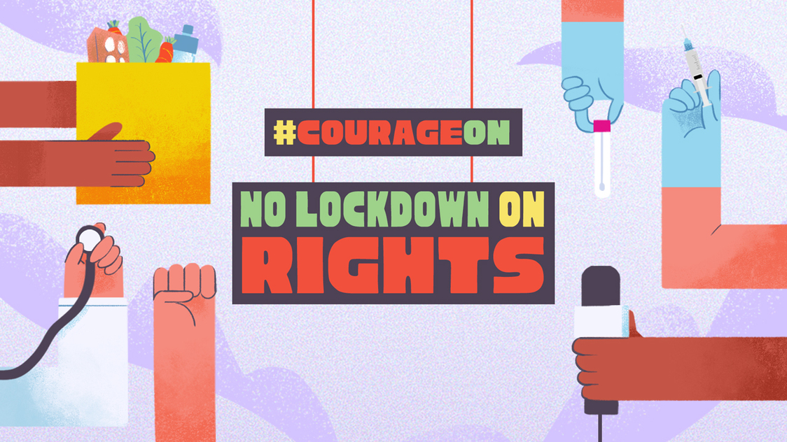Join #CourageON: No Lockdown on Rights, a coalition on human rights