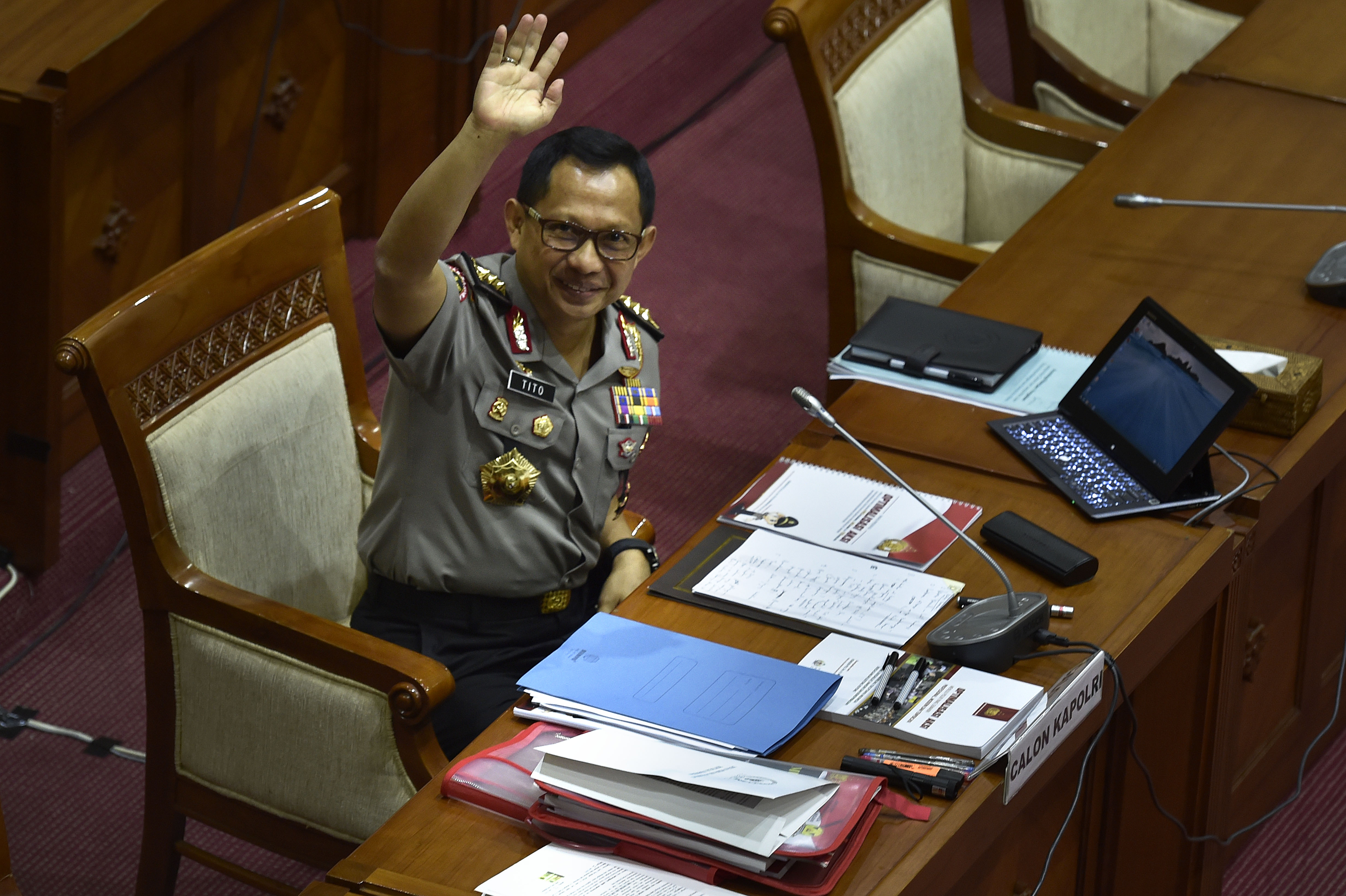 DPR RI tetapkan Tito Karnavian sebagai Kapolri DPR RI tetapkan Tito Karnavian sebagai Kapolri